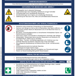 Muster-Betriebsanweisungen Arbeitsmittel_Tätigkeiten - QuaSi-Consult